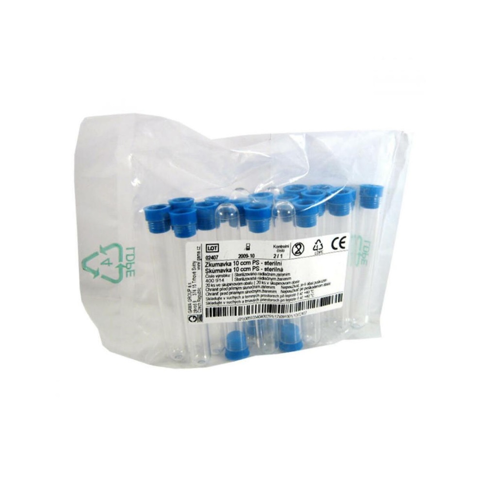 Kémcső steril dugóval 10 ml (20 db-os kiszerelésben) :: www.bexamed.hu